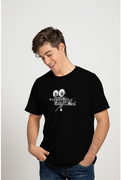 Takivis Eski Kamera Erkek Kısa Kollu Tişört