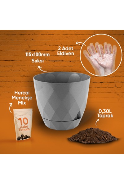 Bi Flowers Karışık Hercai Menekşe Tohumu Çiçek Bitki Yetiştirme - Bi Yakopot Saksi 0.65 L Bi Flowers Karışık Hercai Menekşe Tohumu Çiçek Bitki Yetiştirme - Bi Yakopot Saksi 0.65 L