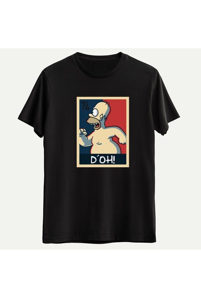 Bqm Basic Doh Baskılı Siyah Tshirt.