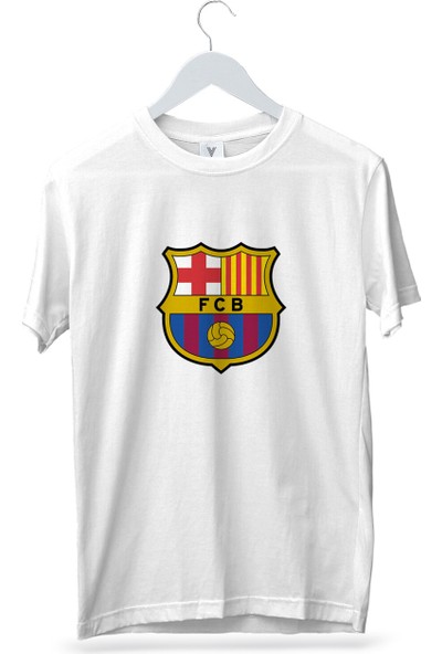 Takivis Barcelonaa Futbol Takımı Bisiklet Yaka Kısa Kollu Tişört