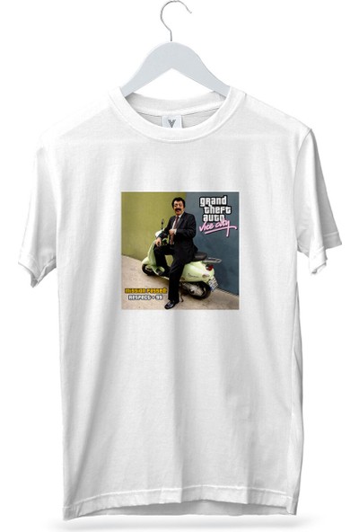 Takivis Müslüm Gürses Gtaa Vice City Bisiklet Yaka Kısa Kollu Tişört Takivis Müslüm Gürses Gtaa Vice City Bisiklet Yaka Kısa Kollu Tişört