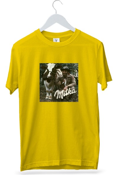 Takivis Hababam Sınıfı Milka Bisiklet Yaka Kısa Kollu Tişört Takivis Hababam Sınıfı Milka Bisiklet Yaka Kısa Kollu Tişört