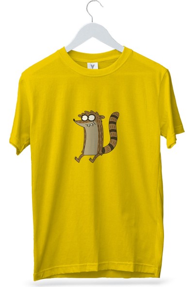 Takivis Rigby Regular Show Bisiklet Yaka Kısa Kollu Tişört