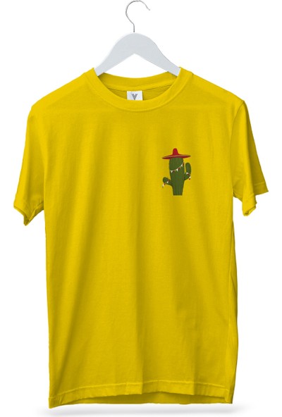 Takivis Meksika Kaktüs Yaka Kısa Kollu Tişört Takivis Meksika Kaktüs Yaka Kısa Kollu Tişört