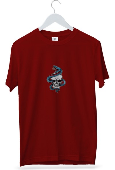 Takivis Yılan Kafatası Bisiklet Yaka Kısa Kollu Tişört
