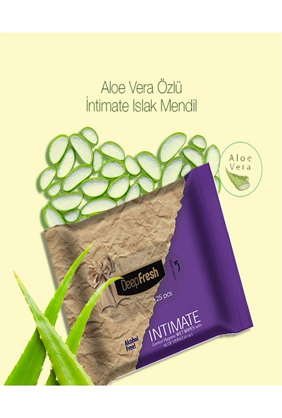 Deep Fresh Geniteal Bölge Temizleme Mendili 25'li Deep Fresh Geniteal Bölge Temizleme Mendili 25'li