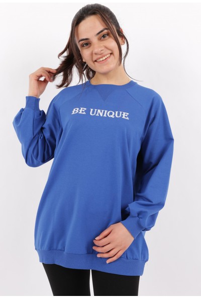 Ikoll 25824 Kadin Yaka Detaylı Nakıslı S-Shırt