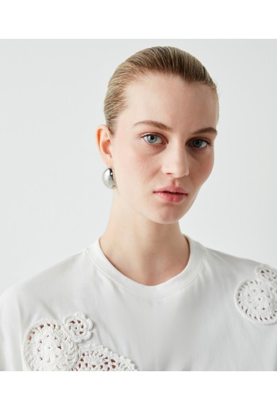 İpekyol Kroşe Detaylı Tişört