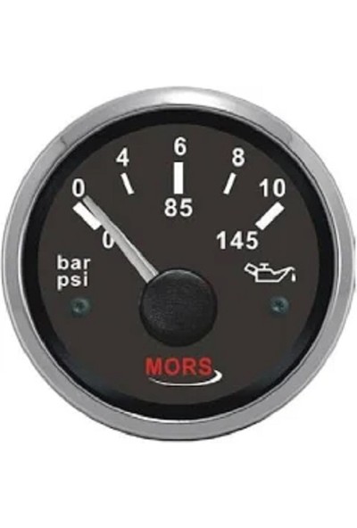 Kartal Marin Mors Yağ Göstergesi 10 Bar Siyah 12-24 V Ø 55 mm Kartal Marin Mors Yağ Göstergesi 10 Bar Siyah 12-24 V Ø 55 mm
