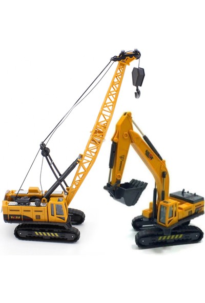 Berat Toys Berattoys Ikili Inşaat Set Iş Makinaları Ikili Iş Araçları Ekskavatör Dozer ve Kepçe Berat Toys Berattoys Ikili Inşaat Set Iş Makinaları Ikili Iş Araçları Ekskavatör Dozer ve Kepçe