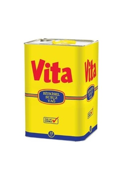 Vita Bitkisel Katı Susuz Margarin 18 Lt Vita Bitkisel Katı Susuz Margarin 18 Lt
