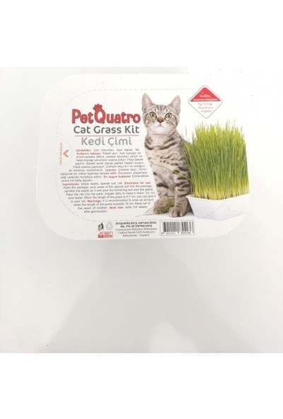 Petquatro Cat Grass Kit Kedi Çimi