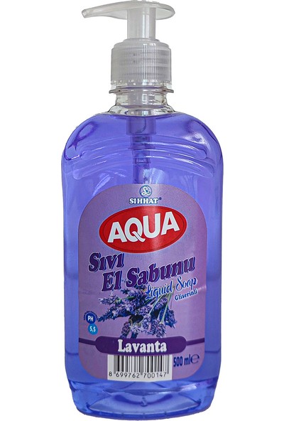 Aqua Gliserinli Sıvı Sabun Lavanta 500 ml Aqua Gliserinli Sıvı Sabun Lavanta 500 ml