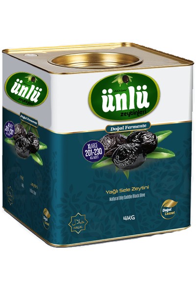 Ünlü Ge mlik Siyah Zeytin 4kg