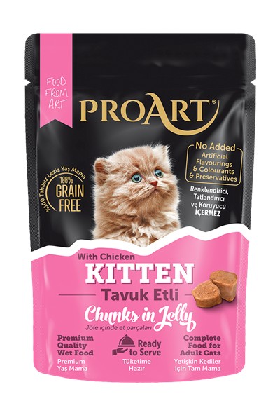 Proart Tavuk Etli Yavru Kedi Maması 85 gr Proart Tavuk Etli Yavru Kedi Maması 85 gr