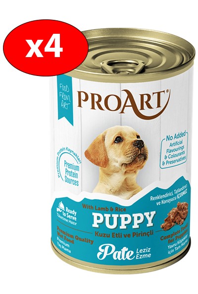 Proart Kuzu Etli Pirinçli Ezme Yavru Köpek 4X400 gr Proart Kuzu Etli Pirinçli Ezme Yavru Köpek 4X400 gr