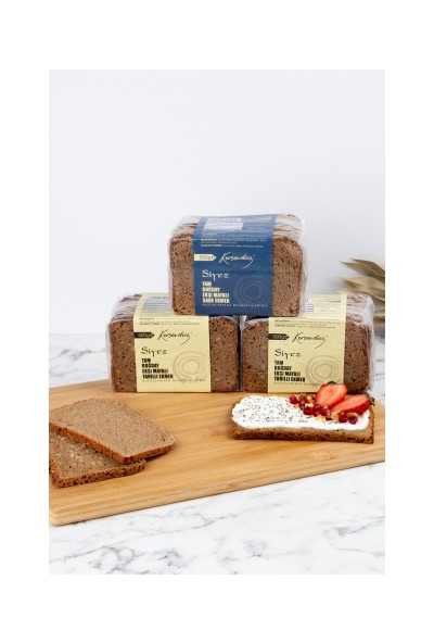 Kersendüz Siyez Tam Buğday Ekşi Mayalı Ekmekler 3'lü Seçim 3X500 gr (Sade-Tahıllı-Tahıllı) Kersendüz Siyez Tam Buğday Ekşi Mayalı Ekmekler 3'lü Seçim 3X500 gr (Sade-Tahıllı-Tahıllı)