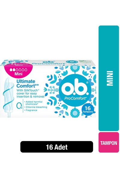 Ob Tampon Mini 16'lı Ob Tampon Mini 16'lı