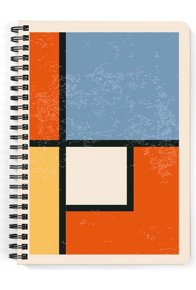 Astak Şekiller Baskılı Ahşap Kapaklı Defter 15X20 cm DFT5246