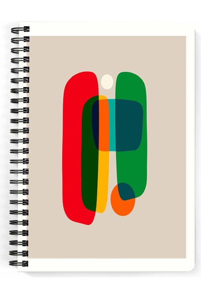 Astak Şekiller Baskılı Ahşap Kapaklı Defter 15X20 cm DFT5213