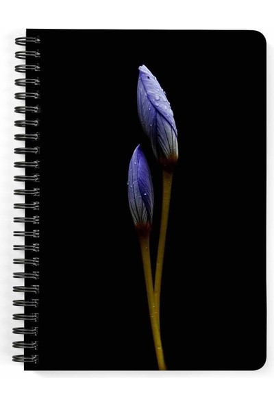 Astak Çiçek Baskılı Ahşap Kapaklı Defter 15X20 cm DFT2888