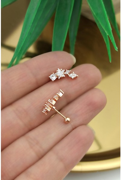 ÇLK Accessories 316 Cerrahi Çelik Taşlı Yıldız Piercing TRPIERCING0121 ÇLK Accessories 316 Cerrahi Çelik Taşlı Yıldız Piercing TRPIERCING0121