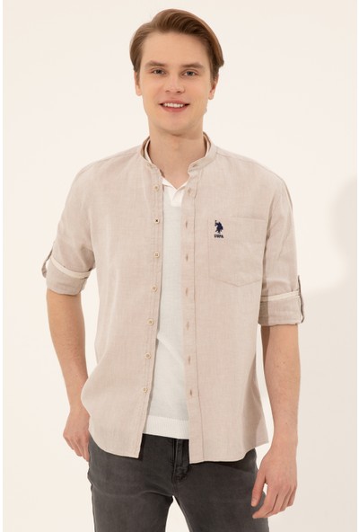 U.S. Polo Assn. Erkek Haki Gömlek