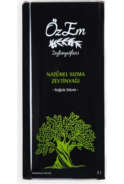 Özem Olgun Hasat Natürel Sızma Zeytinyağı 5 lt