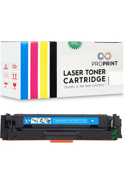 Proprint M479FNW Çipli Mavi Muadil Toner 2100 Syf 415A W2031A-9 Proprint M479FNW Çipli Mavi Muadil Toner 2100 Syf 415A W2031A-9