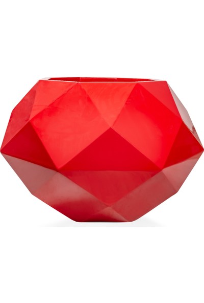 Black C Marine Diamont Cut Iç ve Dış Mekan Fiber Saksı