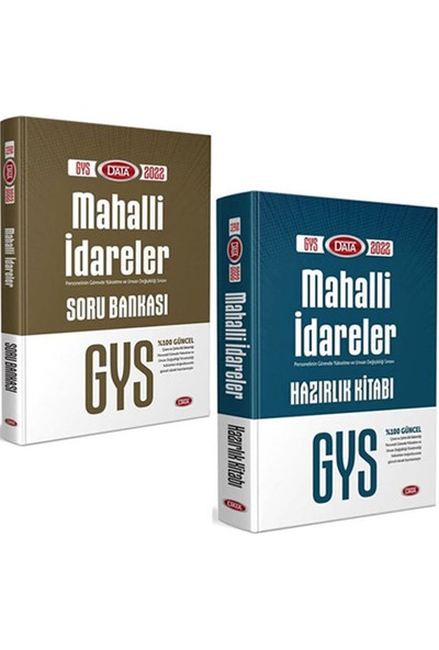 Data Yayınları 2022 Mahalli Idareler GYS Hazırlık Seti Data Yayınları 2022 Mahalli Idareler GYS Hazırlık Seti