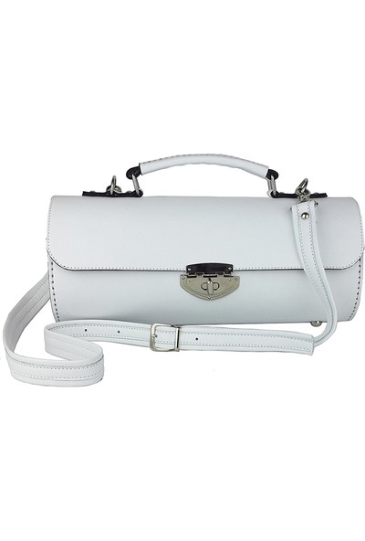 Filiz Engin Gerçek Deri Tamamı El Yapımı Silindir El ve Omuz Çantası Filiz Engin Gerçek Deri Tamamı El Yapımı Silindir El ve Omuz Çantası