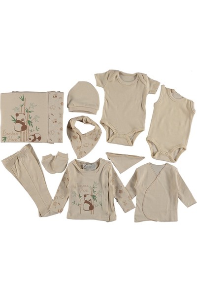 Nenny Baby Organik 10 Parça Zıbın Set Bambo Park Hastane Çıkış