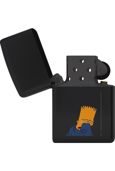 Simpson Baskılı Siyah Çakmak BLL329