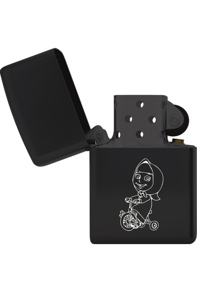 Maşa Baskılı Siyah Çakmak BLL3319