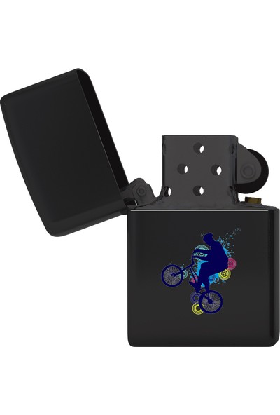 Bisiklet Baskılı Siyah Çakmak BLL2837