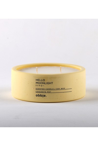 Obbje Vanilya ve Marshmallow Kokulu, Dekoratif Yatay Beton Saksılı Soya Mumu 220GR. Obbje Vanilya ve Marshmallow Kokulu, Dekoratif Yatay Beton Saksılı Soya Mumu 220GR.