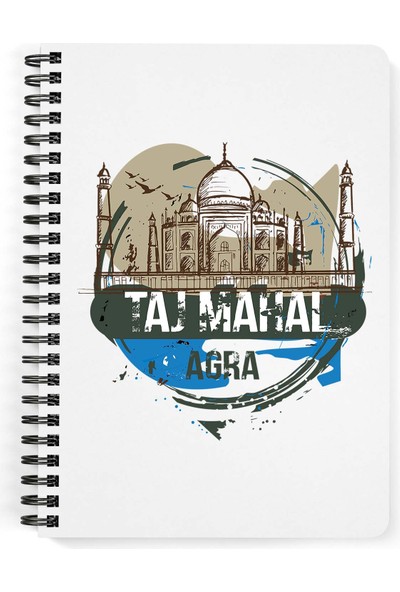 Astak Tac Mahal Baskılı Ahşap Kapaklı Defter 15X20 cm DFT2310 Astak Tac Mahal Baskılı Ahşap Kapaklı Defter 15X20 cm DFT2310