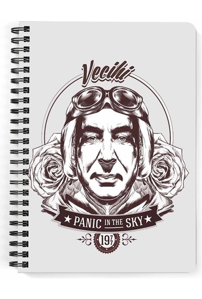 Astak Vecihi Baskılı Ahşap Kapaklı Defter 15X20 cm DFT5070