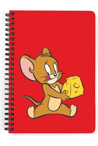 Astak Tom ve Jerry Baskılı Ahşap Kapaklı Defter 15X20 cm DFT5051