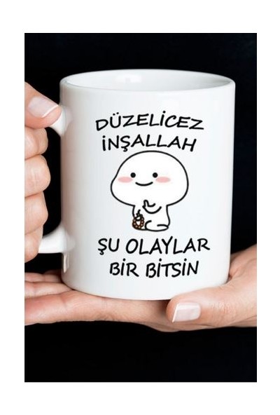 Ulusal Reklam ''düzelicez Inşallah Şu Olaylar Bir Bitsin'' Espirili Kupa Bardak Ulusal Reklam ''düzelicez Inşallah Şu Olaylar Bir Bitsin'' Espirili Kupa Bardak