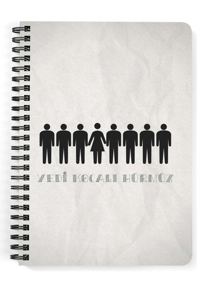 Astak Yedi Kocalı Hürmüz Baskılı Ahşap Kapaklı Defter 15X20 cm DFT2427