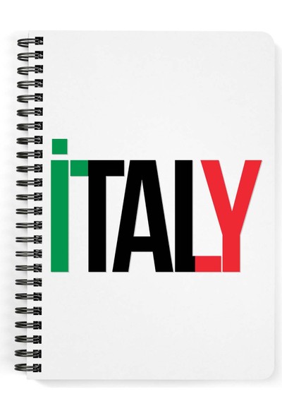 Astak Italy Baskılı Ahşap Kapaklı Defter 15X20 cm DFT2159