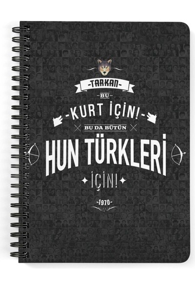 Astak Tarkan Baskılı Ahşap Kapaklı Defter 15X20 cm DFT2408