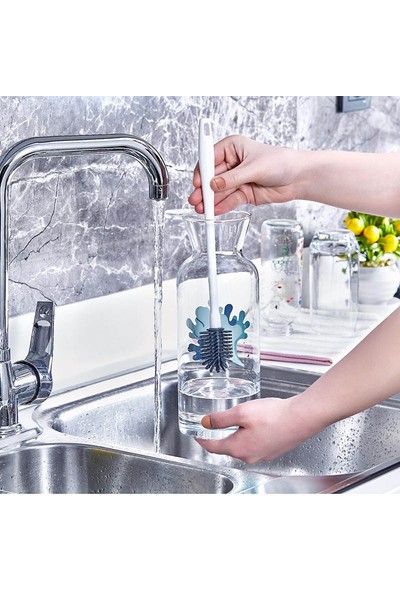 Eminhome Silikon Şişe ve Biberon Temizleme Fırçası
