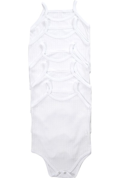 Ok Giym Bebek Body Zıbın Askılı Pamuklu 5li