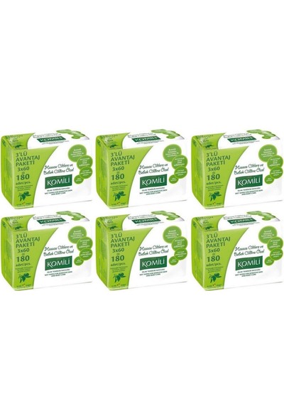 Komili Islak Havlu Mendil 60 Yaprak Sensitive Hassas Cilt 18 Li Set (6pk*3) 1080 Yaprak Komili Islak Havlu Mendil 60 Yaprak Sensitive Hassas Cilt 18 Li Set (6pk*3) 1080 Yaprak