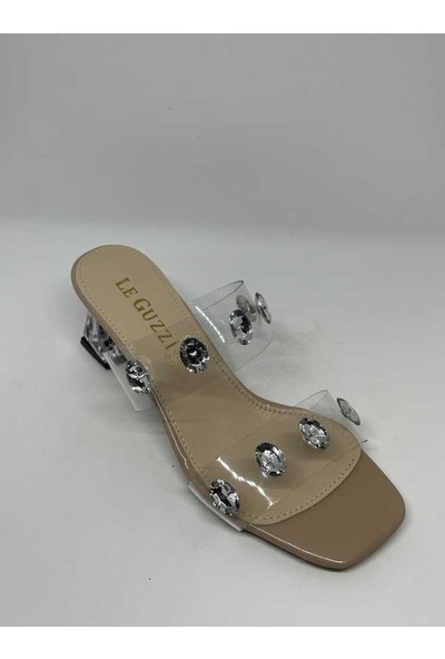 Le Guzzi Taşlı Şeffaf Topuklu Günlük Şık Terlik 17-22Y Ten Rengi Le Guzzi Taşlı Şeffaf Topuklu Günlük Şık Terlik 17-22Y Ten Rengi