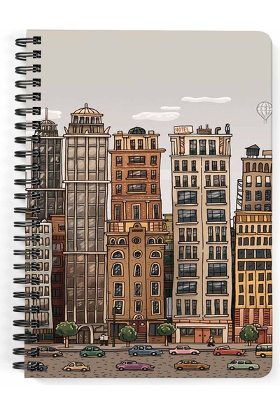Astak City Baskılı Ahşap Kapaklı Defter 15X20 cm DFT5305 Astak City Baskılı Ahşap Kapaklı Defter 15X20 cm DFT5305