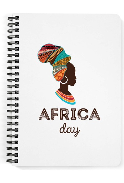 Astak Africa Day Baskılı Ahşap Kapaklı Defter 15X20 cm DFT2284